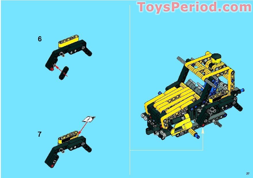 LEGO 8264 Hauler Instructions and Parts List