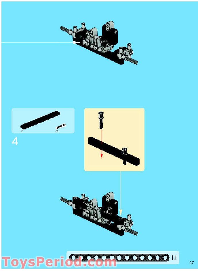 LEGO 8284-2 Tractor / Dune Buggy Set Parts Inventory and Instructions ...