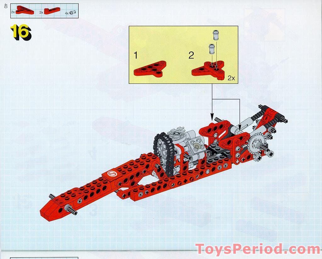 LEGO 8422 Circuit Shock Racer Instructions and Parts List