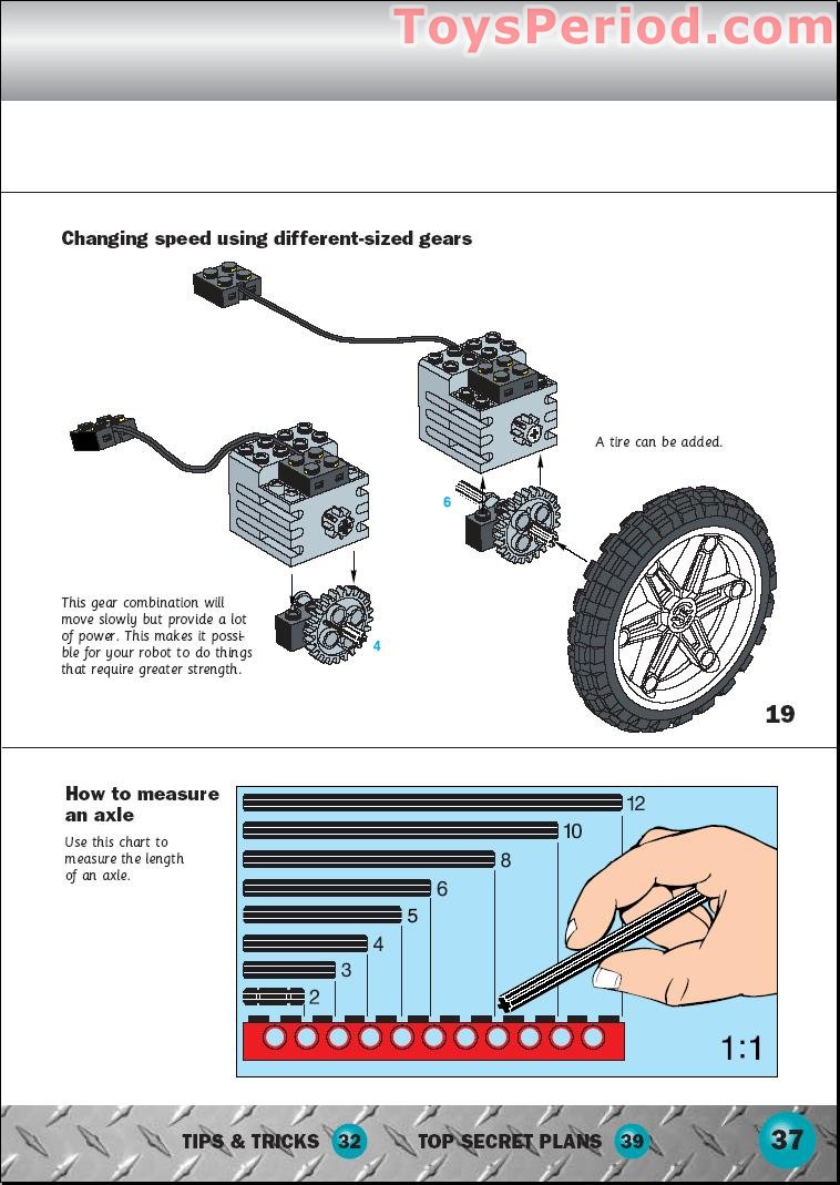 LEGO 9719 Robotics Invention System, Version 1.0 Instructions and Parts ...