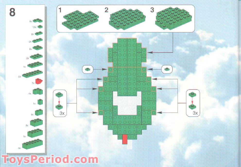 LEGO 3724 LEGO Dragon Instructions and Parts List