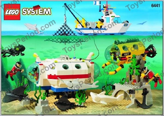 LEGO 6441 Deep Reef Refuge Instructions and Parts List