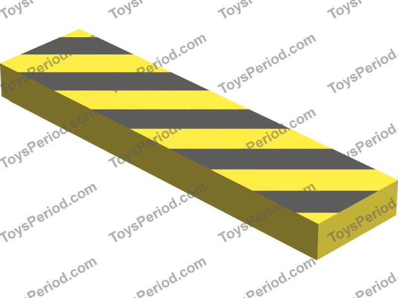 LEGO Sets with Part 2431p52 Tile 1 x 4 with Danger Stripes Black ...