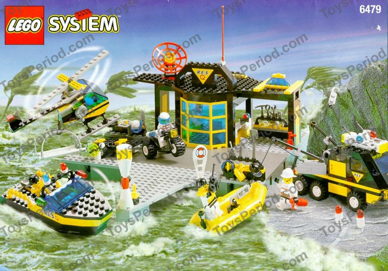 LEGO 6479 Emergency Response Center Instructions and Parts List