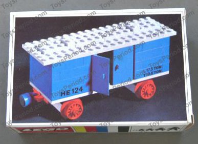 LEGO 124 Goods Wagon Instructions and Parts List