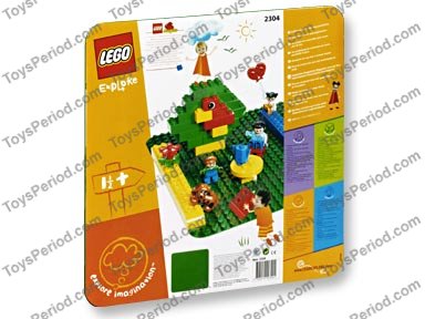 LEGO 2304 Large Green Building Plate Set Parts List