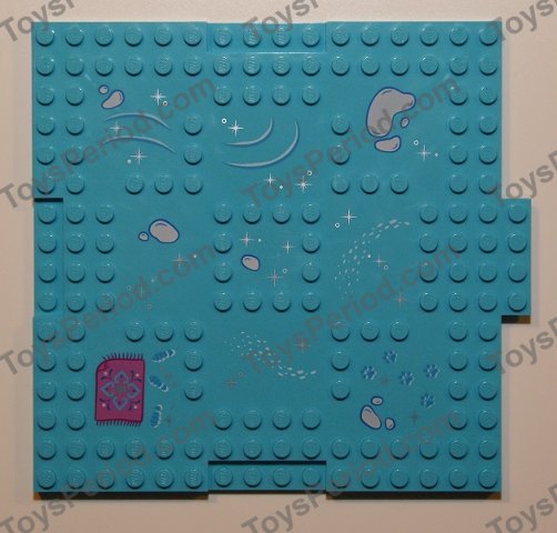 LEGO Sets with Part 15623pb005 Brick, Modified 16 x 16 x 2/3 with 1 x 4 ...