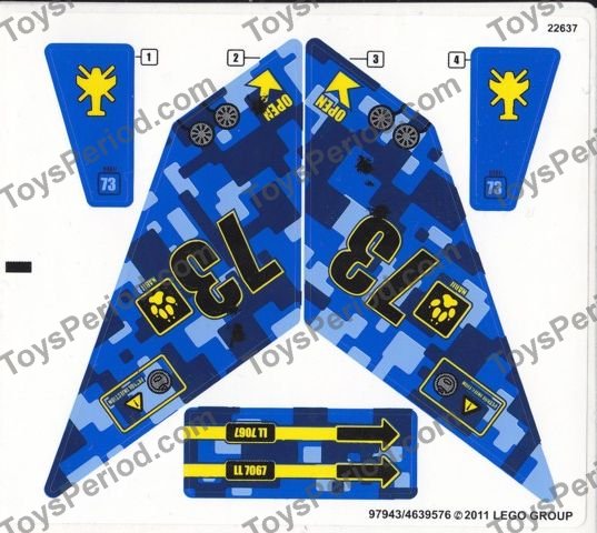 LEGO Sets with Part 7067stk01 Sticker Sheet for Set 7067 - Sheet 1 ...