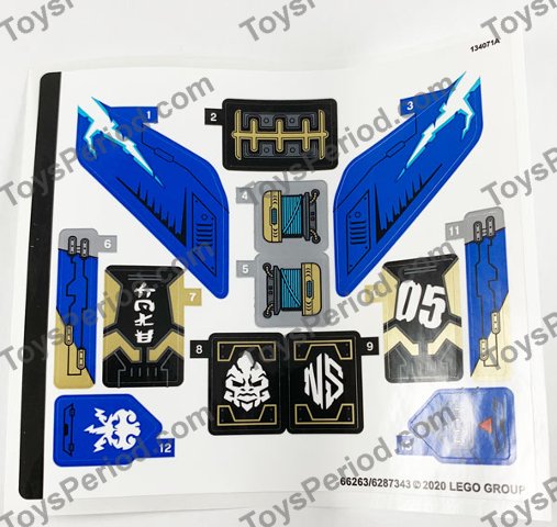 LEGO Sets with Part 71699stk01 Sticker Sheet for Set 71699 - (66263/ ...