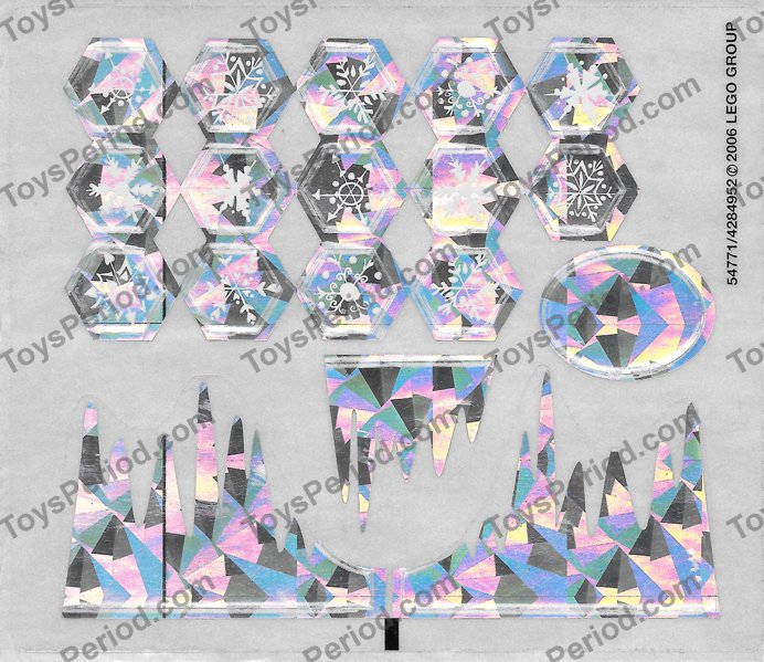 LEGO Sets with Part 7581stk01 Sticker Sheet for Set 7581 - Glitter Ice ...