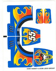 LEGO Sets with Part 8668stk01 Sticker Sheet for Set 8668 - (54397 / 428607)