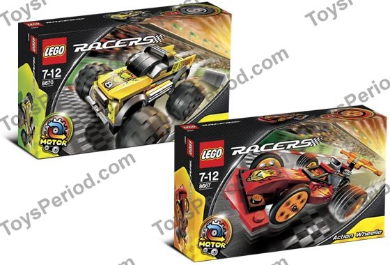 LEGO K8667 Pullback Racer Collection (8667,8670) Set Parts List