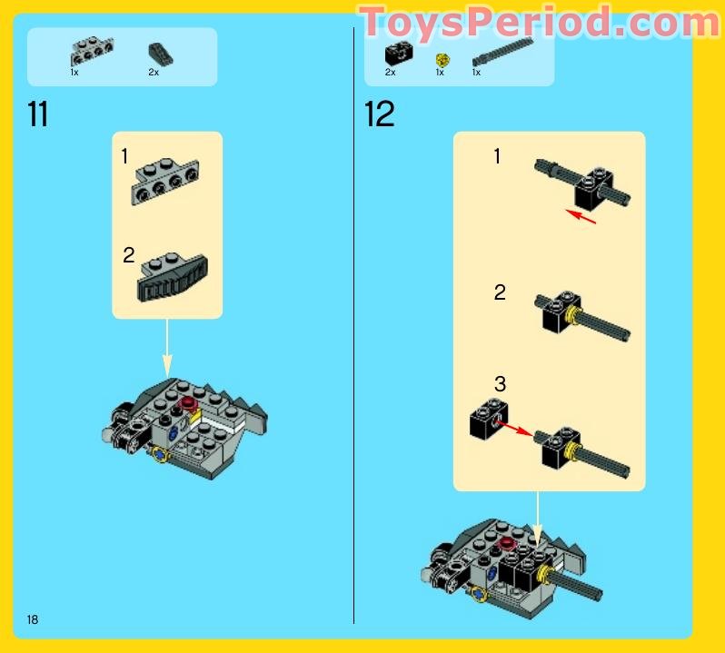 LEGO 7292 Propeller Adventures Instructions and Parts List