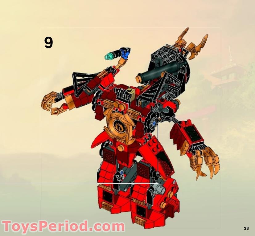 LEGO 9448 Samurai Mech Instructions and Parts List