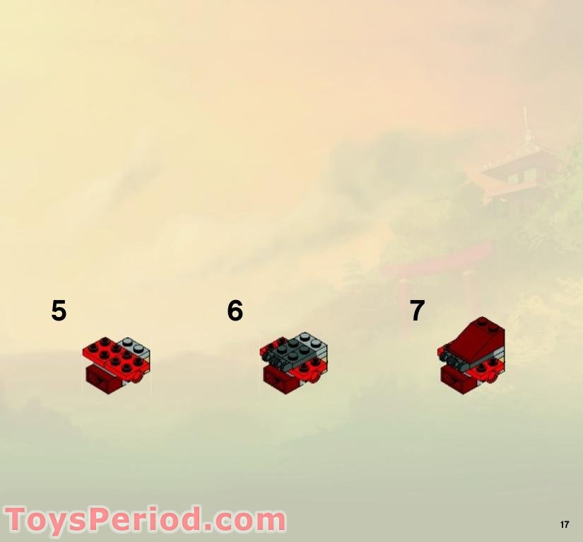 LEGO 9448 Samurai Mech Instructions and Parts List