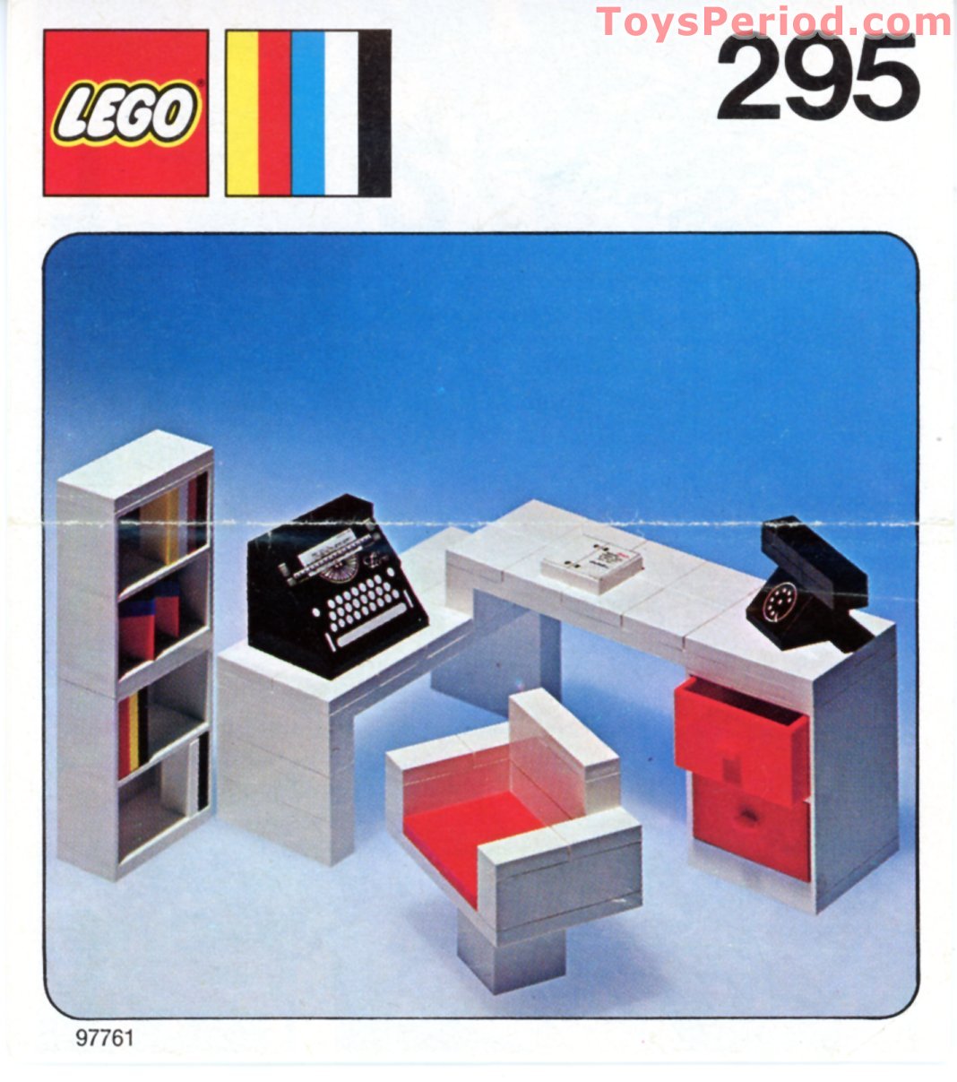 LEGO 295 Secretary's Desk Instructions and Parts List