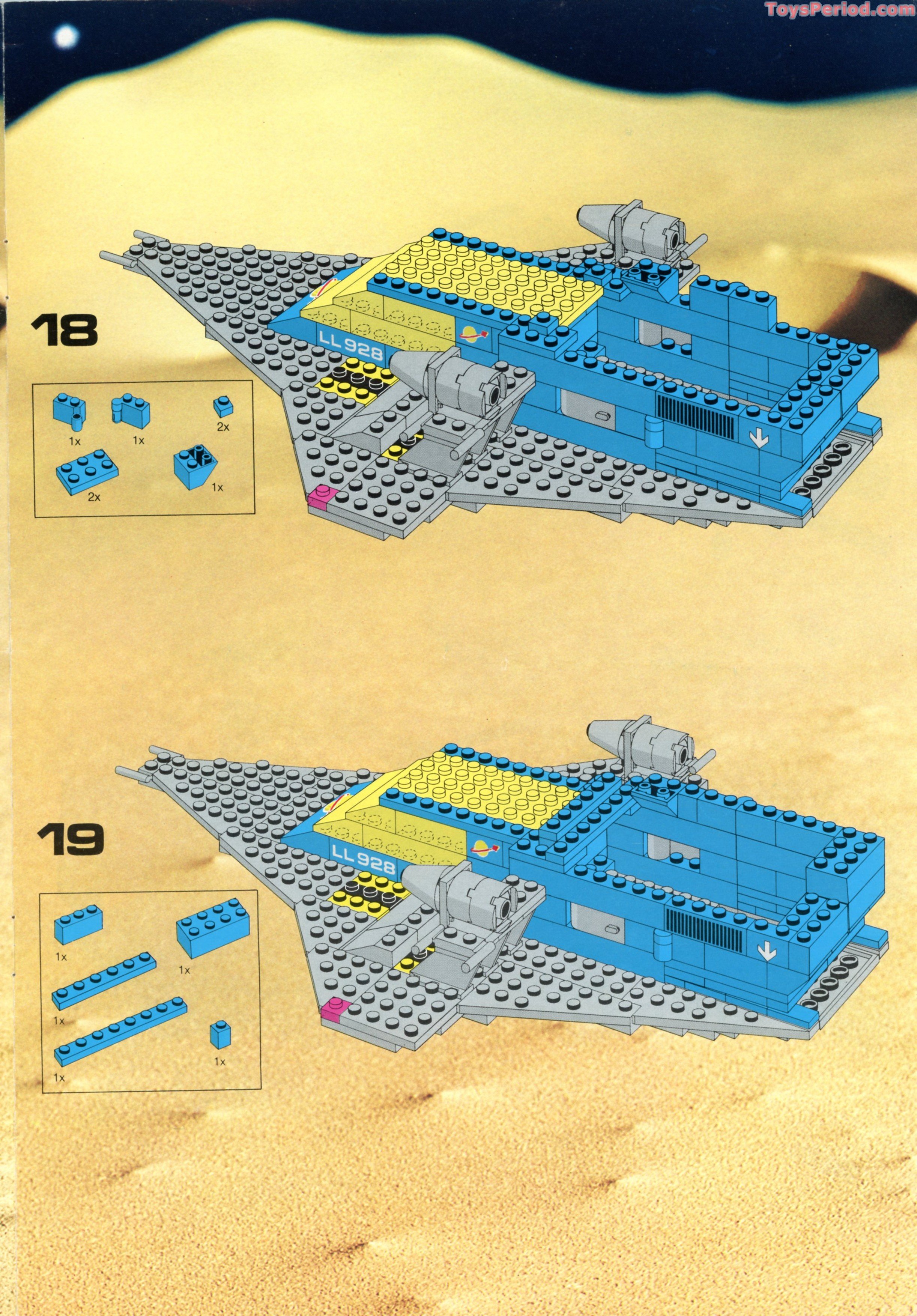 LEGO 928 Galaxy Explorer (Non-US Version of 497) Instructions and Parts ...