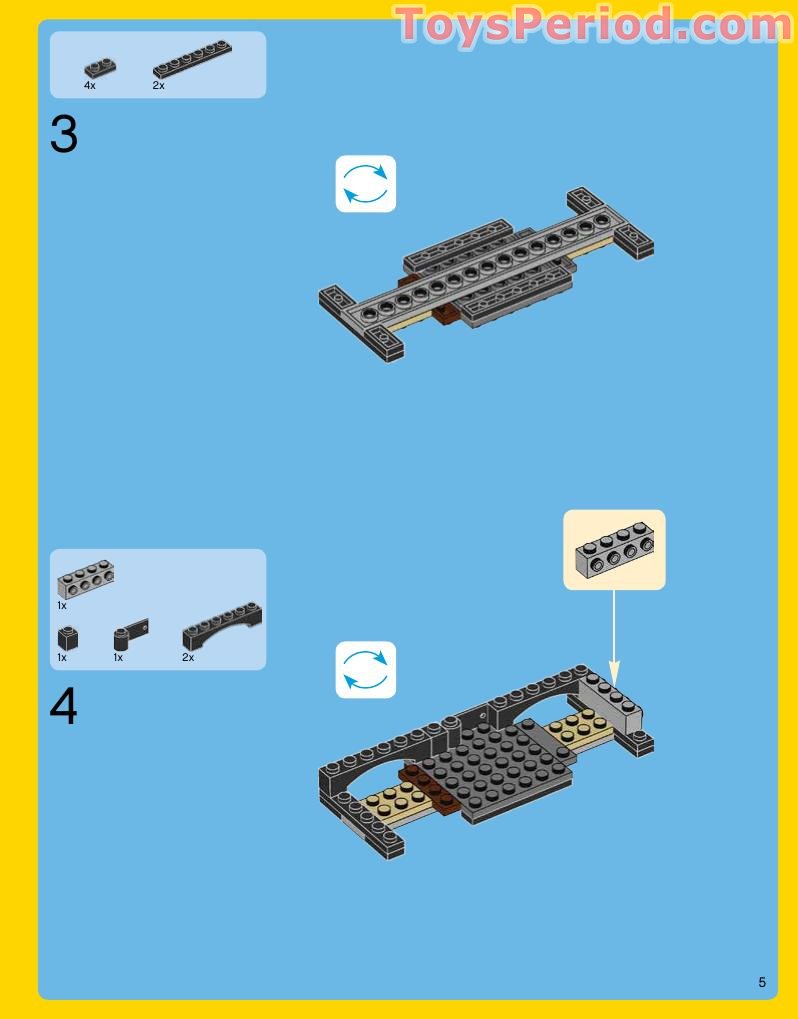 LEGO 10232 Palace Cinema Instructions and Parts List