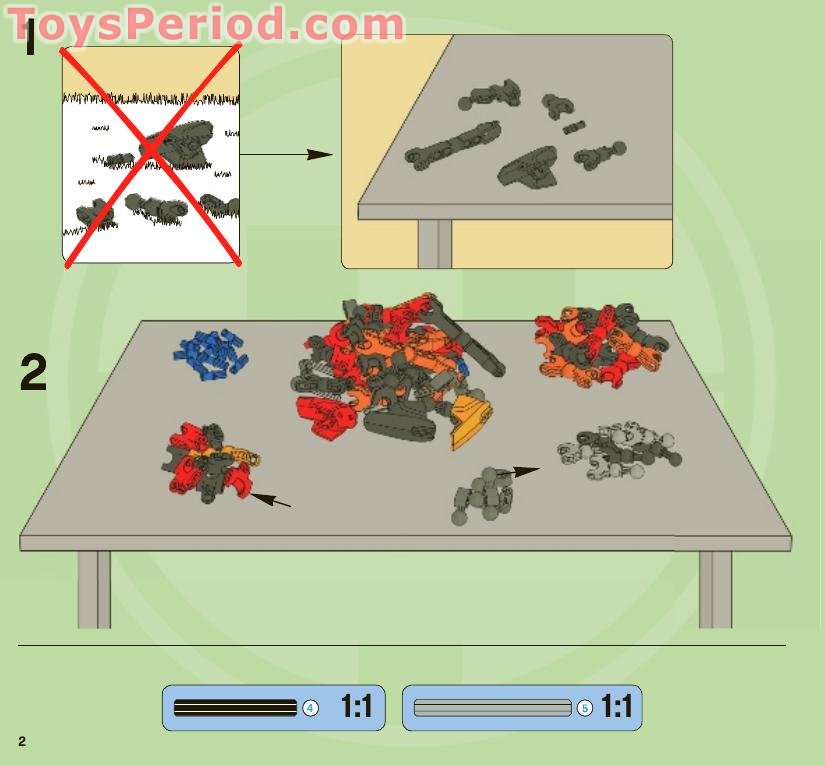 LEGO 2282 Rocka XL Instructions and Parts List