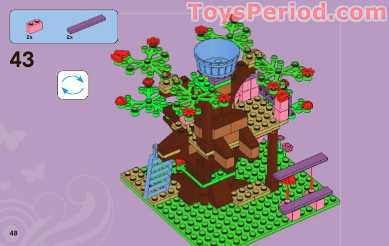 LEGO 3065 Olivia's Tree House Instructions and Parts List