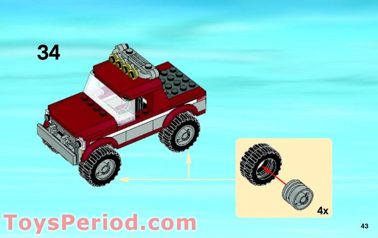 LEGO 4437 Police Pursuit Instructions and Parts List