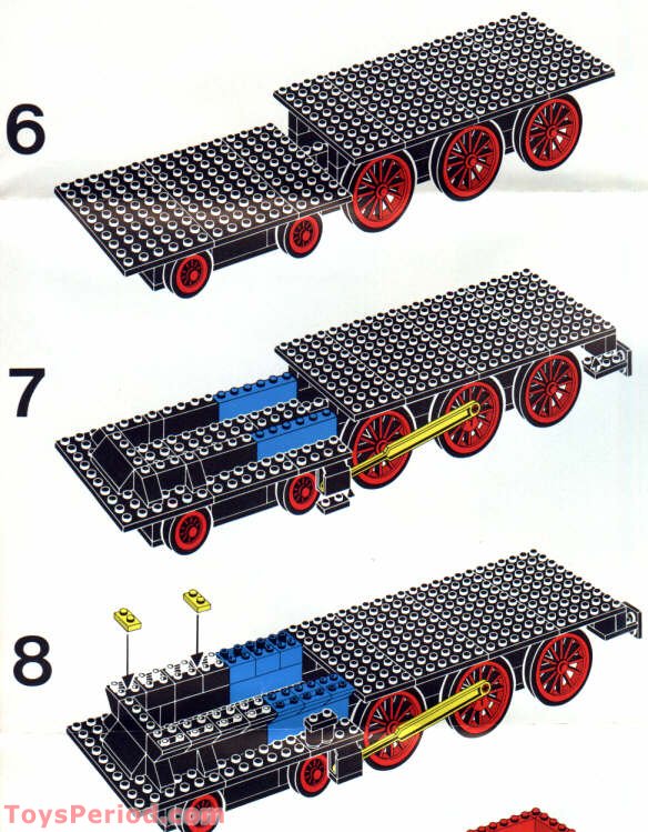 LEGO 396-1 Thatcher Perkins Locomotive Instructions and Parts List