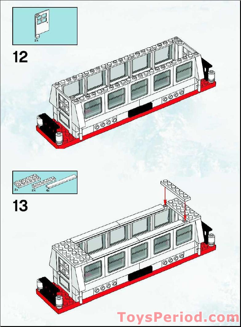 LEGO 10173 Holiday Train Instructions and Parts List