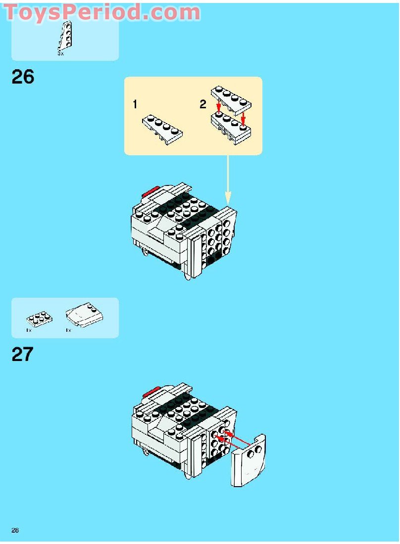 LEGO 10192 Space Skulls Instructions and Parts List