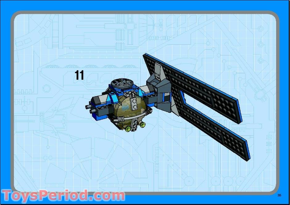 LEGO 10131 TIE Collection Instructions and Parts List