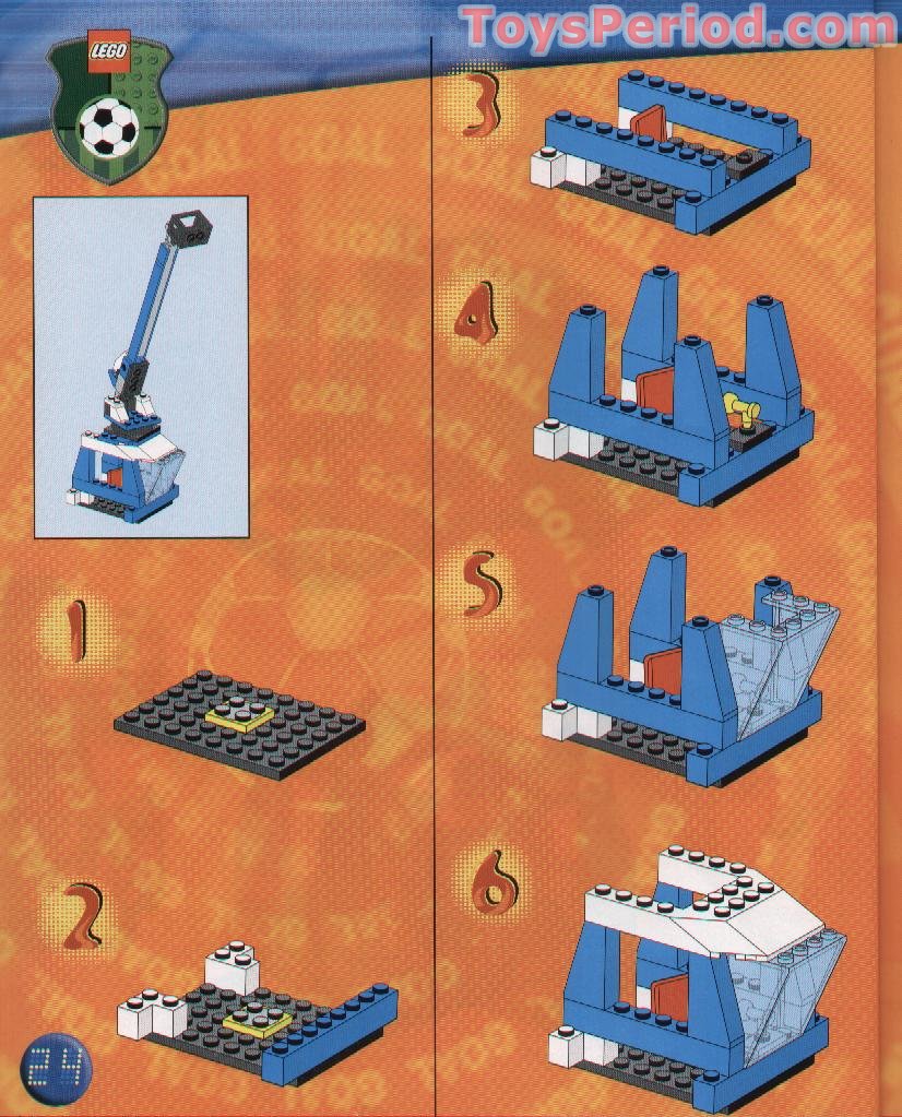 LEGO 3408 Super Sports Coverage Instructions and Parts List