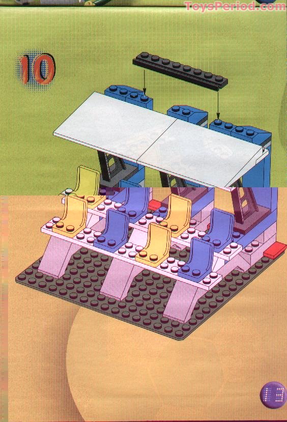 LEGO 3403 Fans' Grandstand with Scoreboard Instructions and Parts List