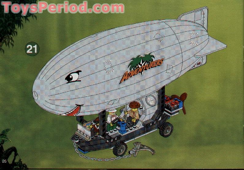 LEGO 5956 Adventurers Expedition Air Balloon Instructions and Parts List