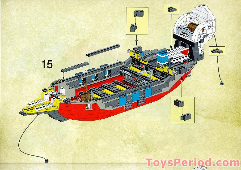 LEGO 6289 Red Beard Runner Instructions and Parts List