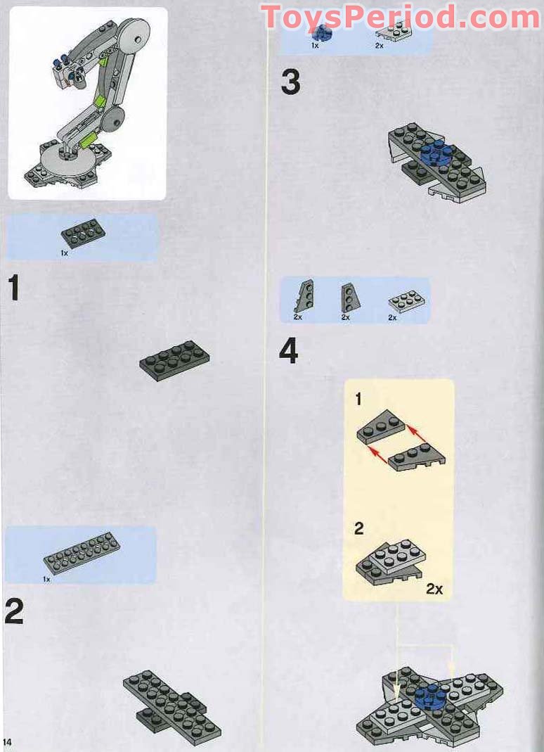 LEGO 7671 AT-AP Walker Instructions and Parts List