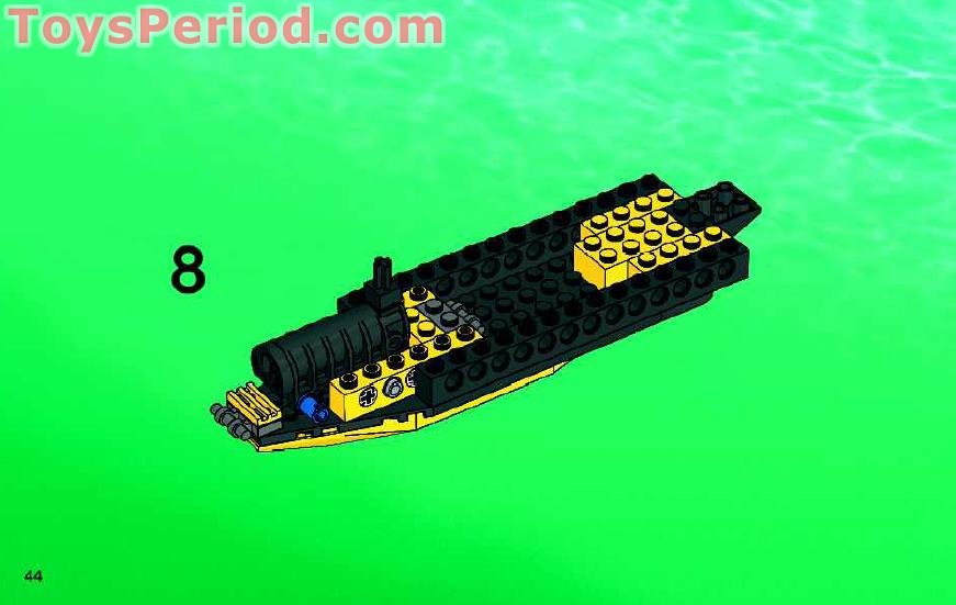 LEGO 7773 Tiger Shark Attack Instructions and Parts List
