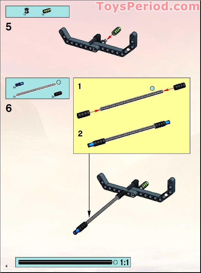 LEGO 7298 Dino Air Tracker Instructions and Parts List