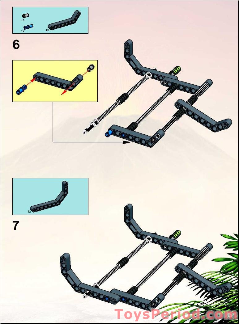 LEGO 7298 Dino Air Tracker Instructions and Parts List