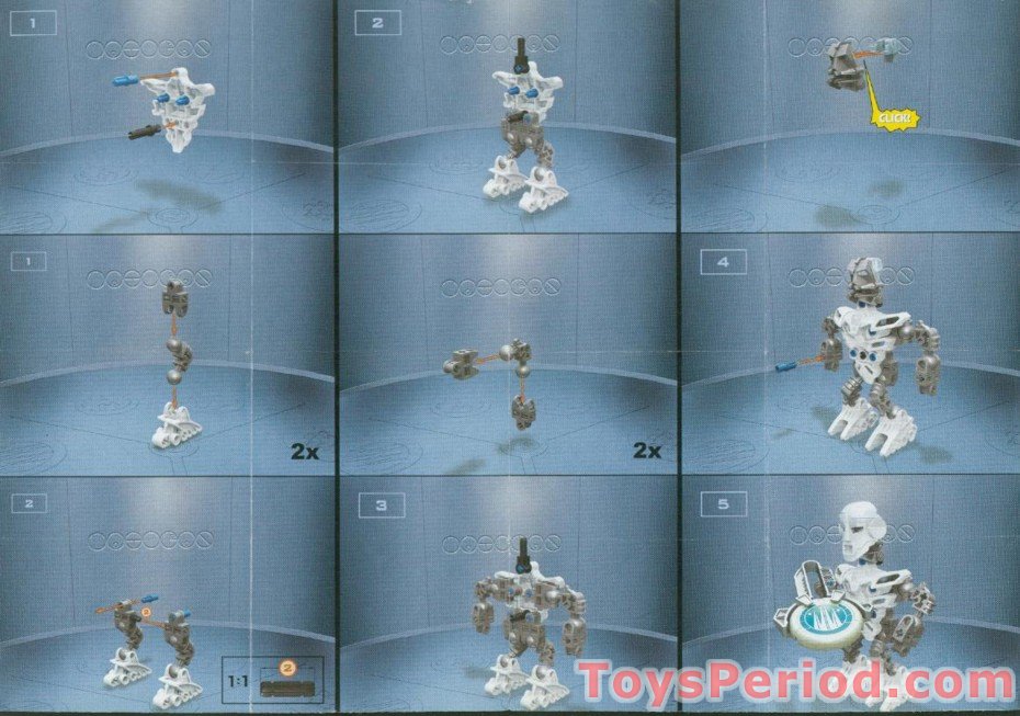 LEGO 8612 Ehrye Instructions and Parts List