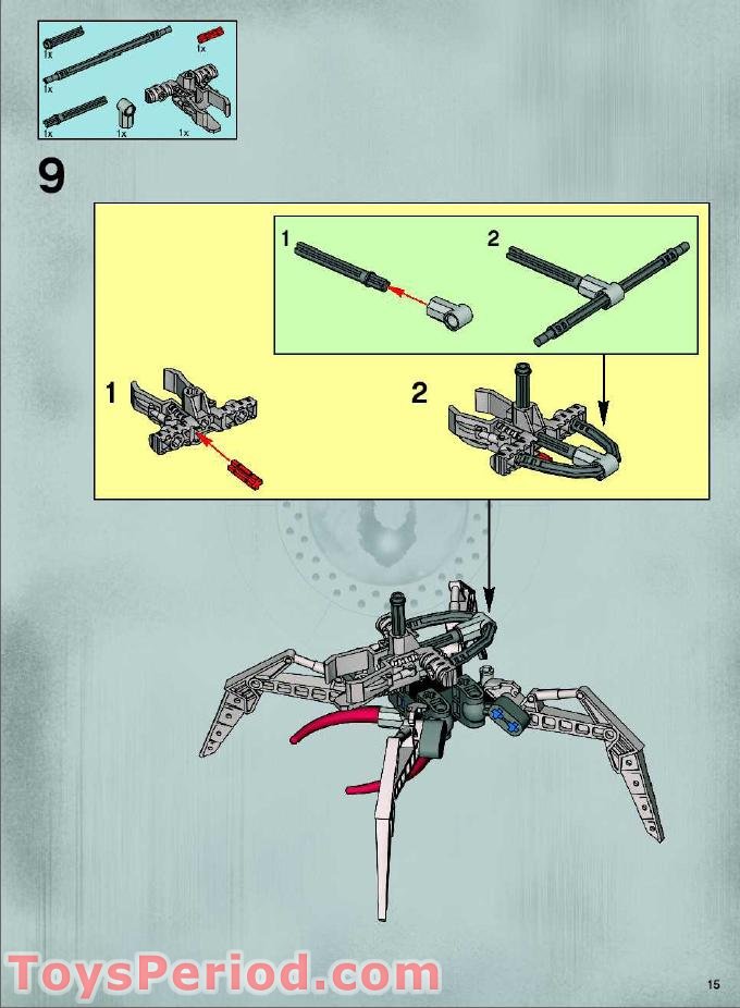 LEGO 8894 Piraka Stronghold Instructions and Parts List