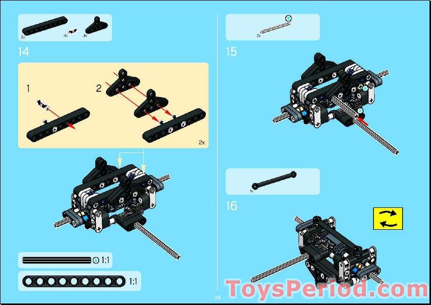 LEGO 8435 4wd Instructions and Parts List