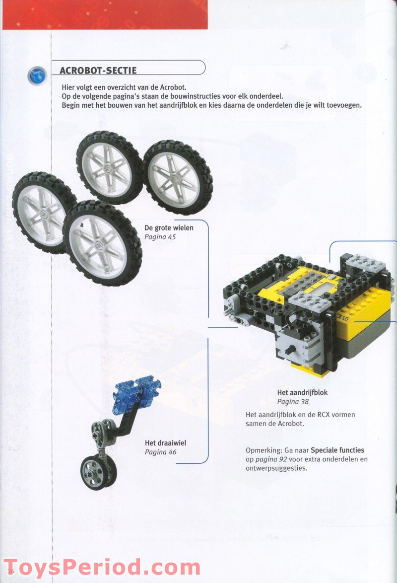 LEGO 9747 Robotics Invention System, Version 1.5 Instructions and Parts ...