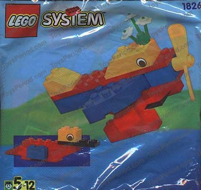 LEGO 1826 Airplane Polybag Set Parts List
