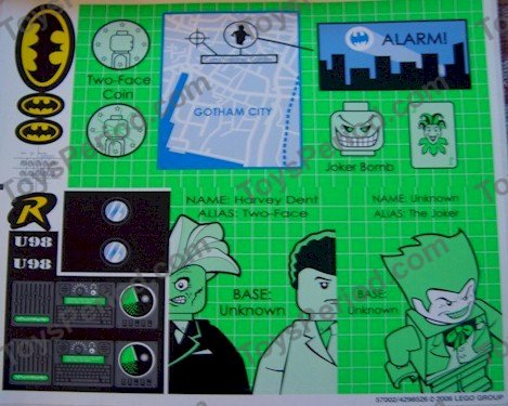 LEGO Sets with Part 7783stk01 Sticker Sheet for Set 7783 - (57002/4298526)