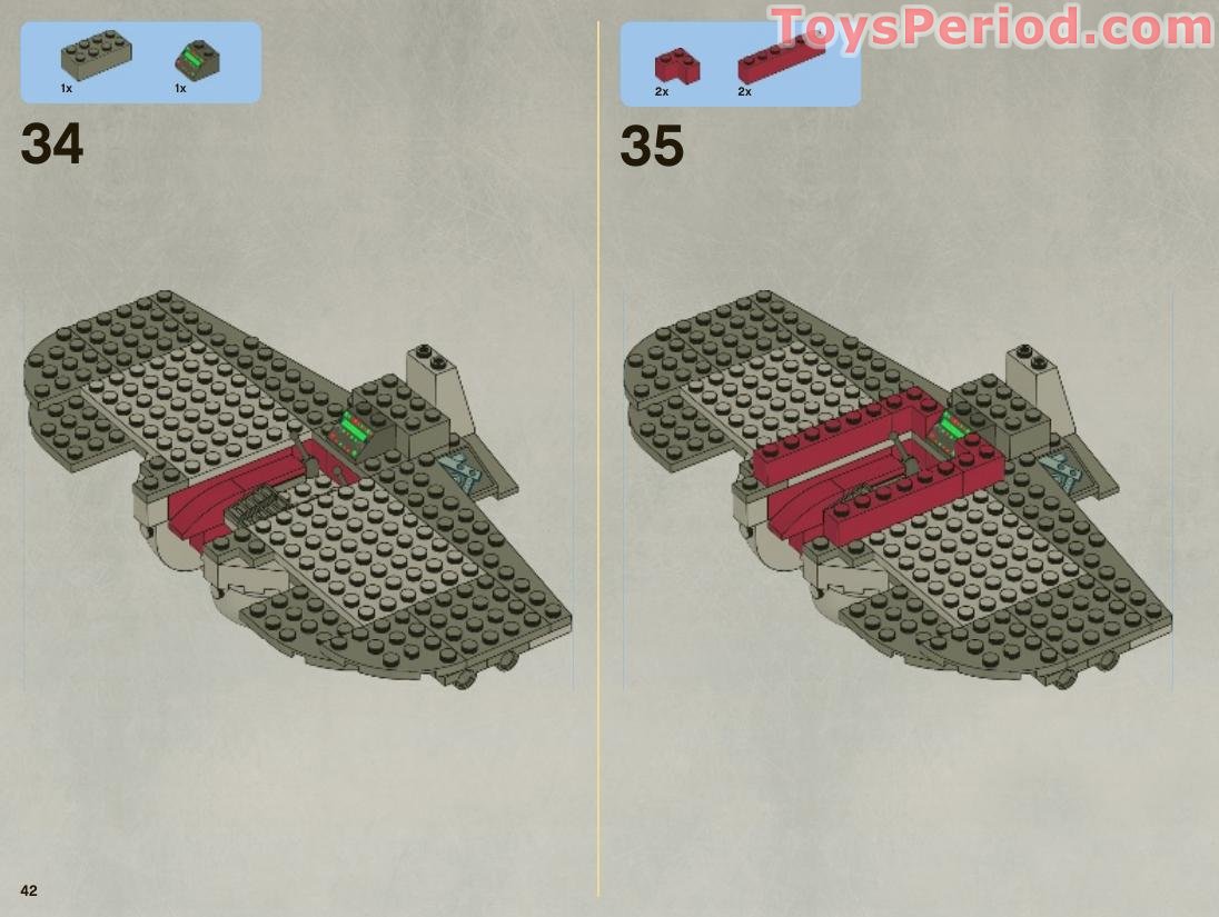 LEGO 7961 Darth Maul's Sith Infiltrator Instructions and Parts List