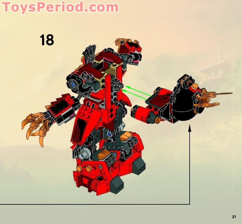 LEGO 9448 Samurai Mech Instructions and Parts List