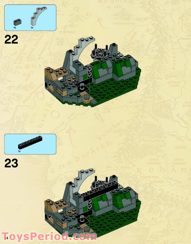 LEGO 9472 Attack on Weathertop Instructions and Parts List