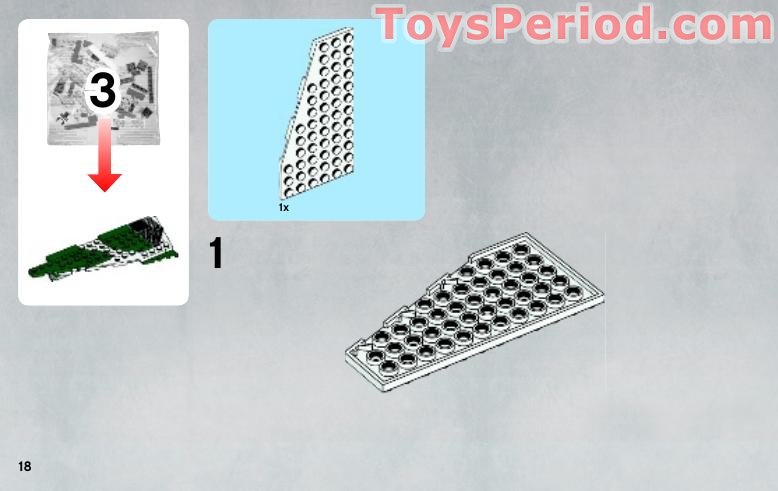 LEGO 9498 Saesee Tiin's Jedi Starfighter Instructions and Parts List