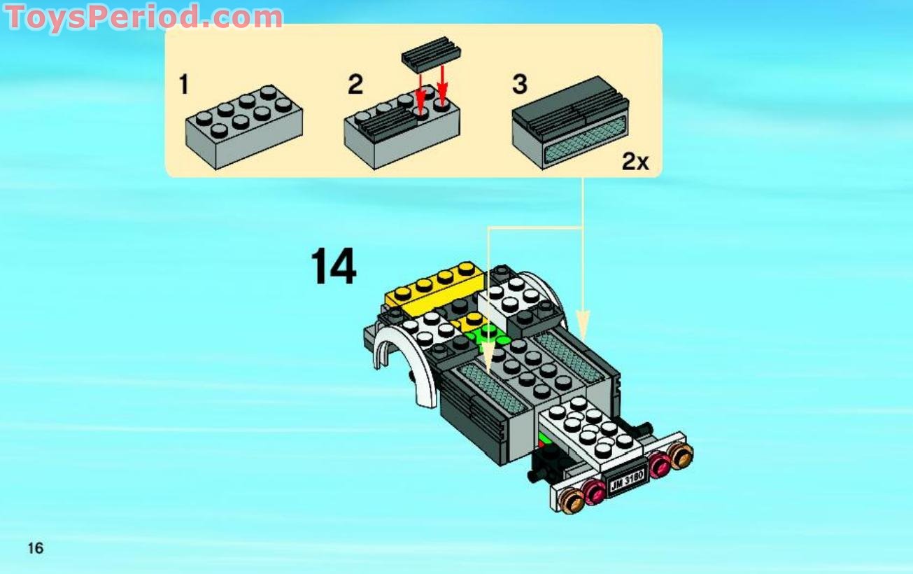 LEGO 3180 Tank Truck Instructions and Parts List