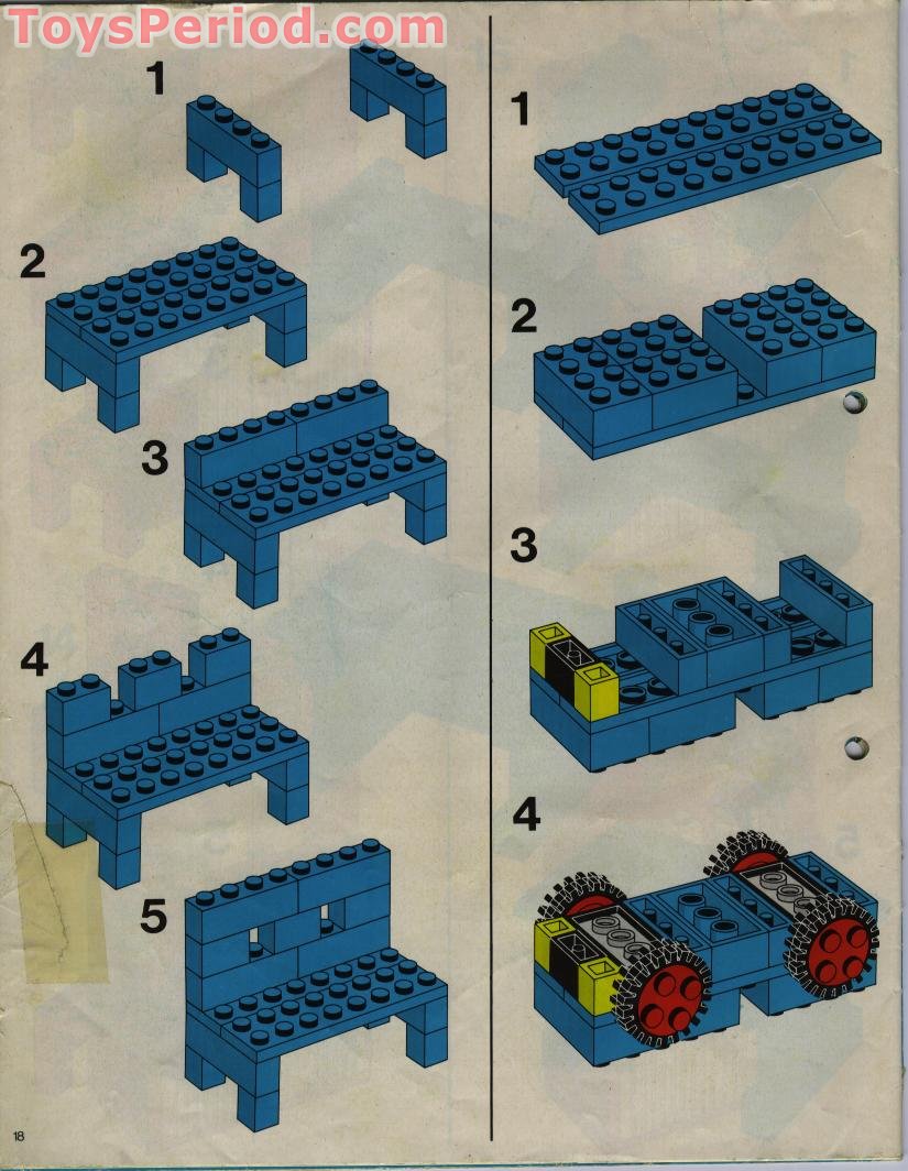 LEGO 540-1 Basic Building Set Instructions and Parts List
