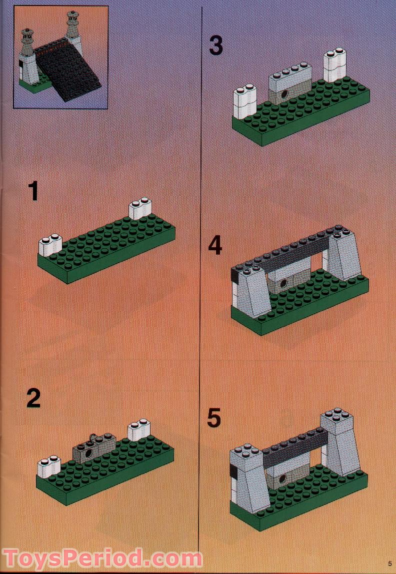 LEGO 6089 Stone Tower Bridge Instructions and Parts List